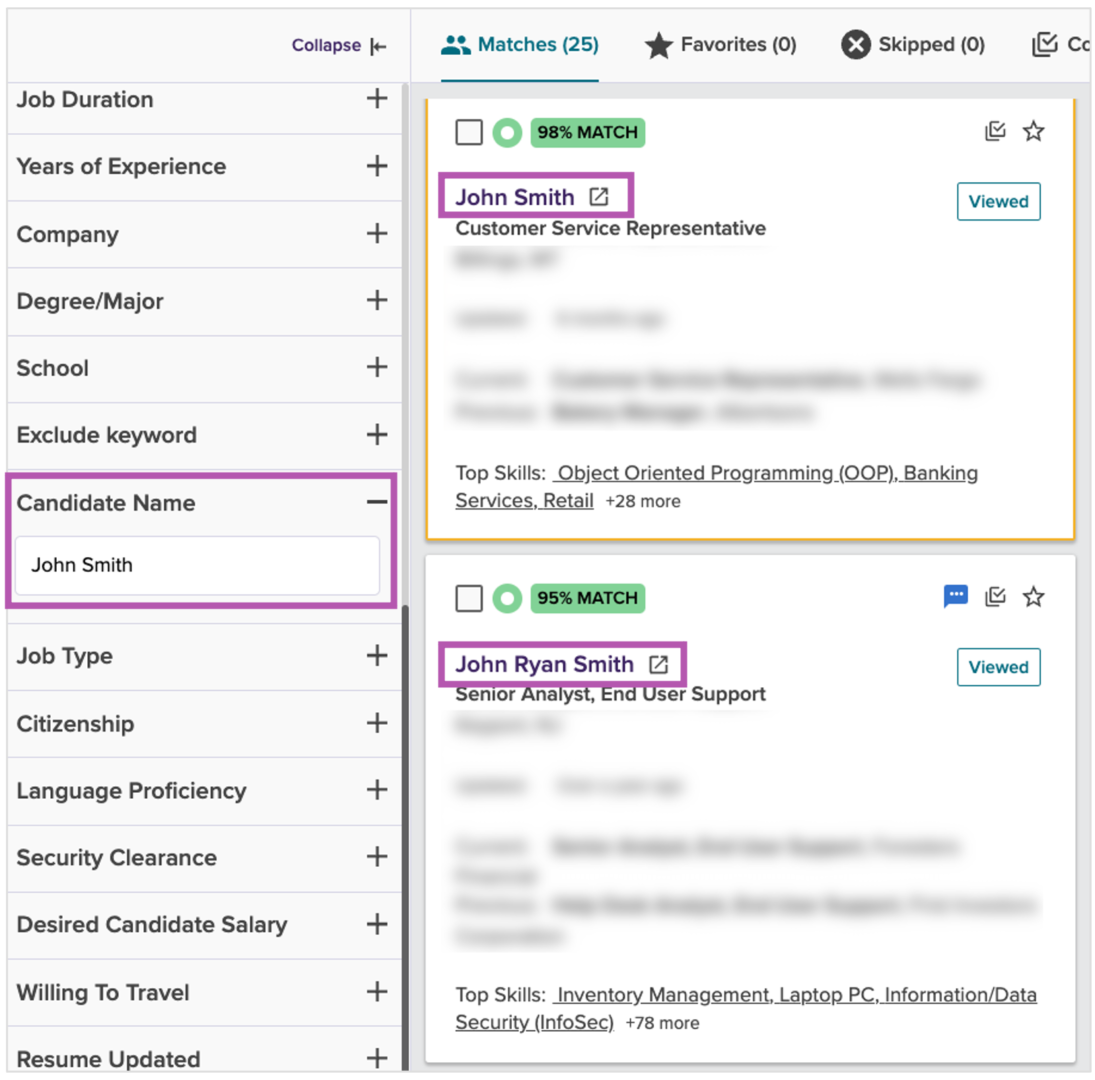 Search for a Specific Candidate | Monster.com
