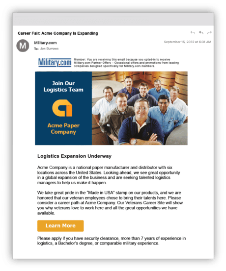 Email & Newsletter Ads | Monster.com