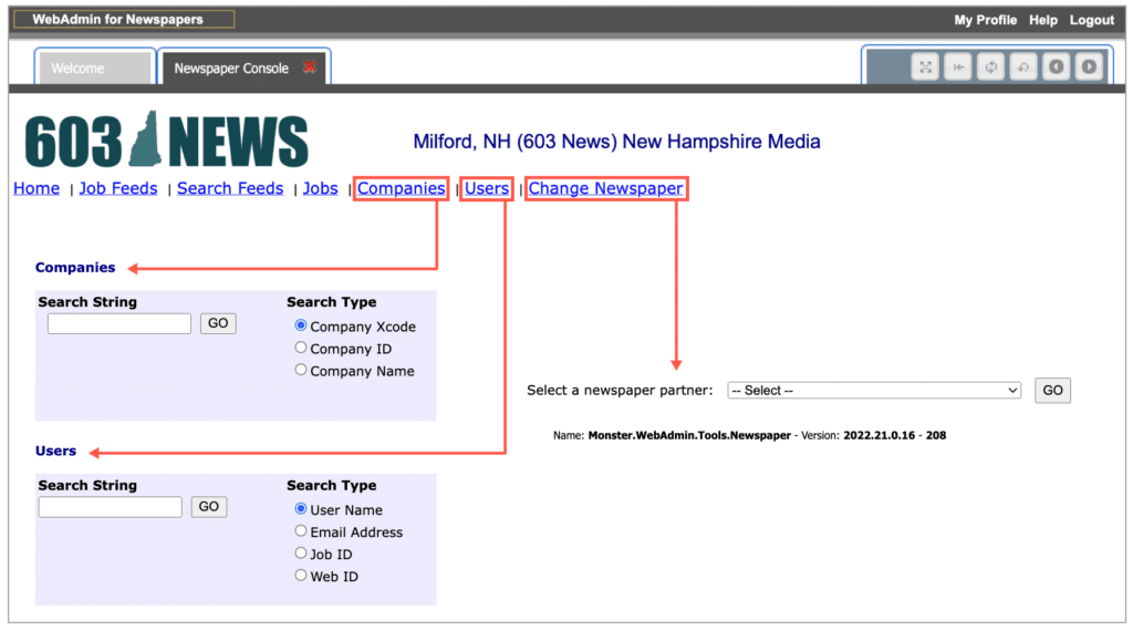 Getting Started with Newspaper Admin | Monster.com